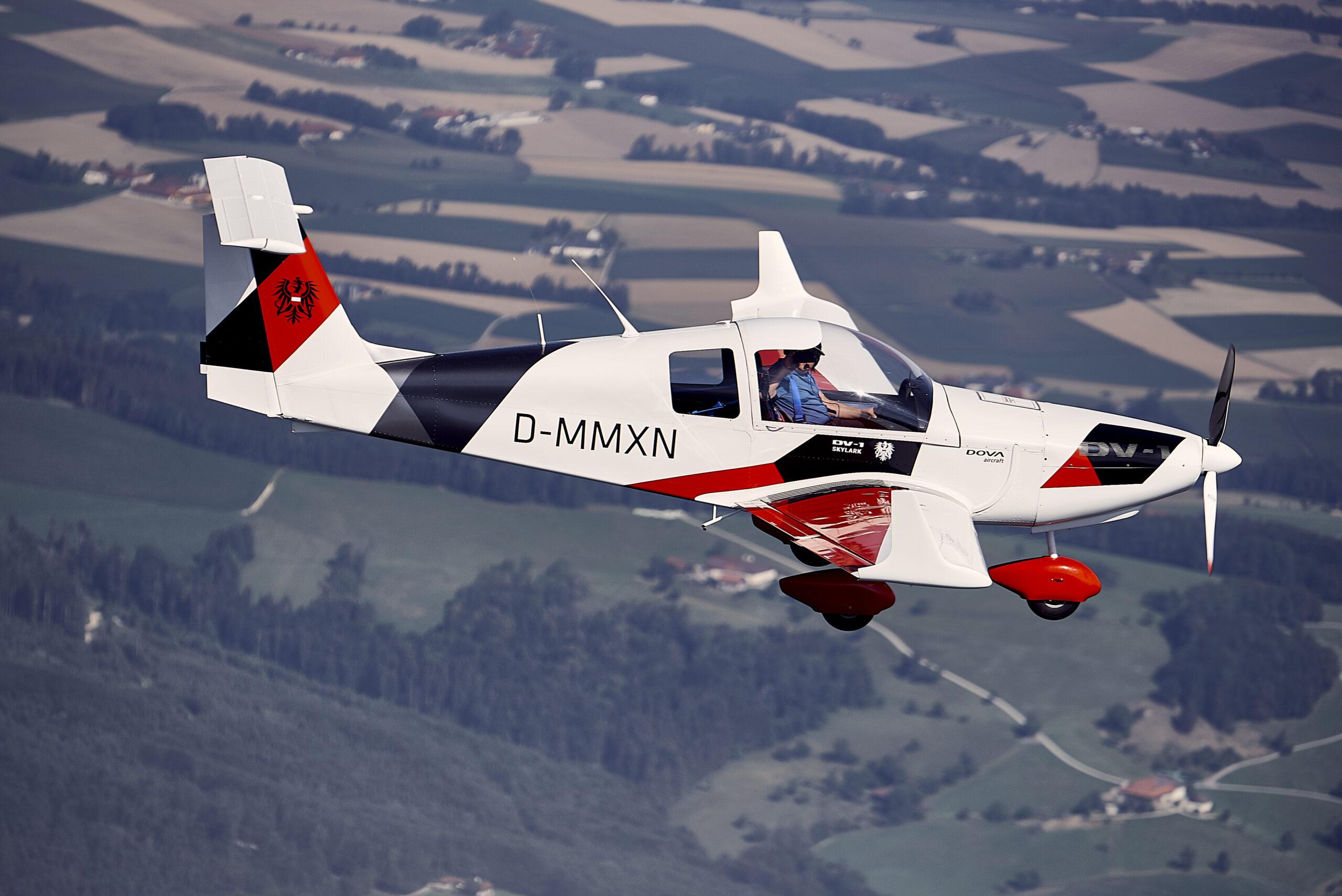 DV-1 Skylark v Alpách - DOVA Aircraft